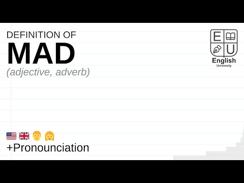 MAD meaning, definition & pronunciation | What is MAD? | How to say MAD