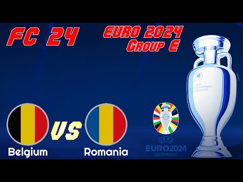 FC 24 | Euro 2024 | Simulation | Group E | Belgium vs Romania | Full Match
