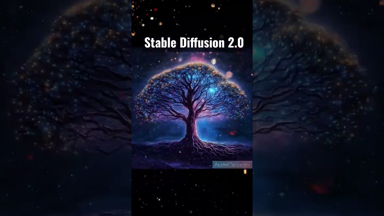 Beautiful Ai Art Made in Stable diffusion 2.0 😮 #aiart  #digitalart #space #trees #stablediffusion