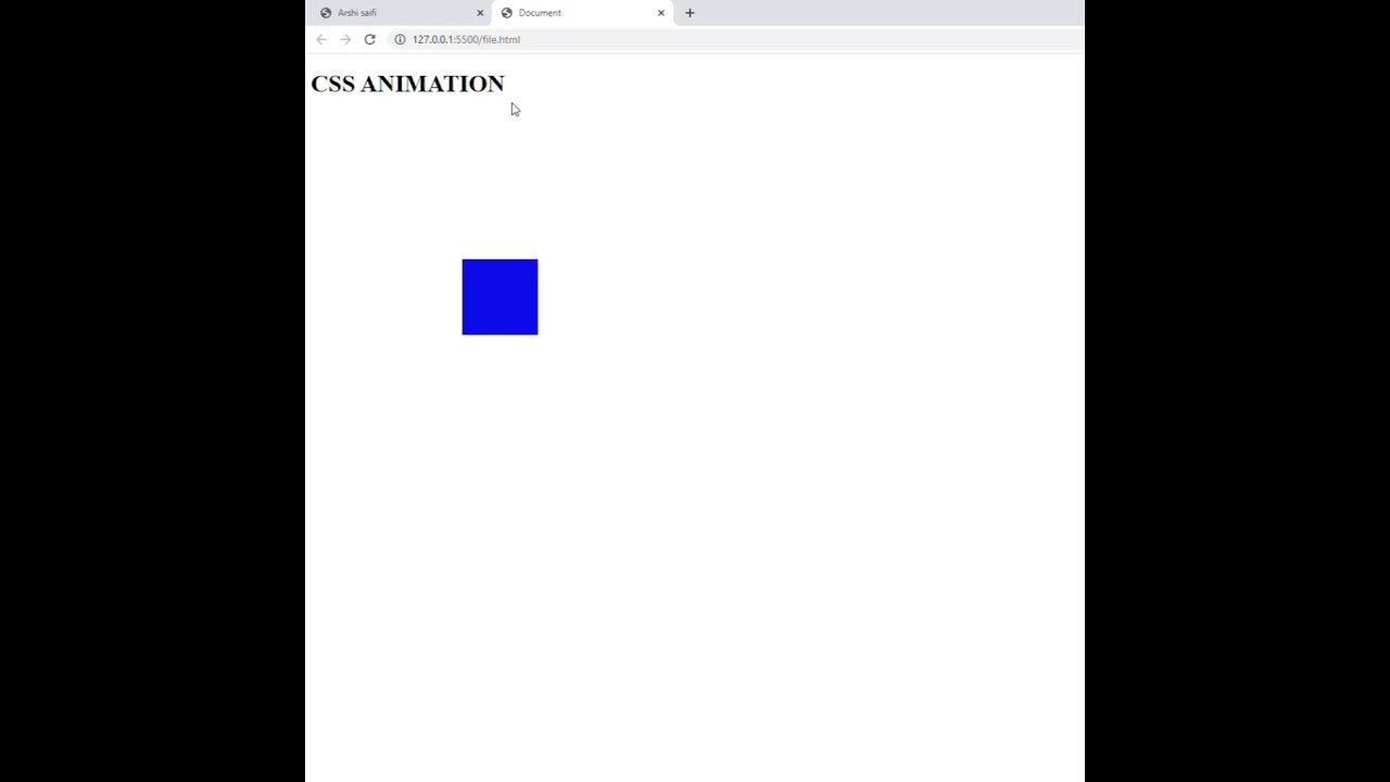 CSS Animation #html #css #animation #shorts