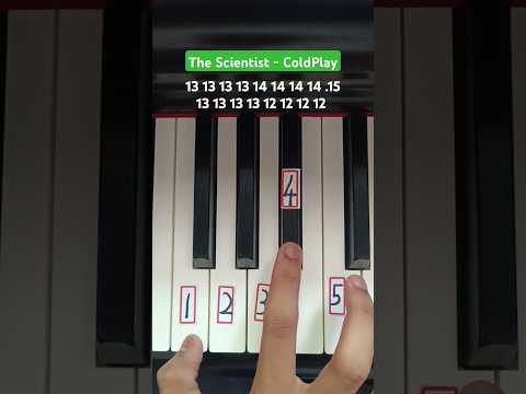 The Scientist - ColdPlay Easy Piano Tutorial #piano #tutorial #easy