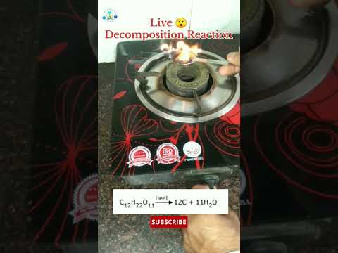 Live 😯 Decomposition Reaction #decompositionreaction #science #scienceexperiments #shorts #ytshorts