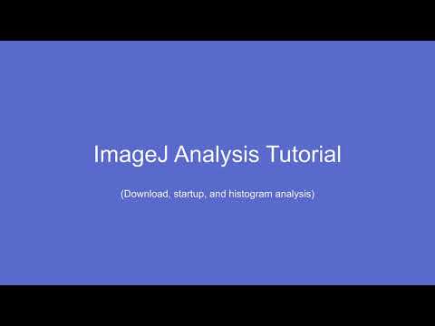 ImageJ Download Installation and Pixel Histogram Analysis