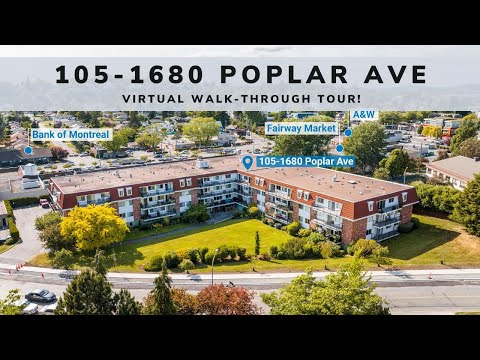Virtual Open House Tours (Unnarrated) 105-1680 Poplar Ave | Victoria, BC