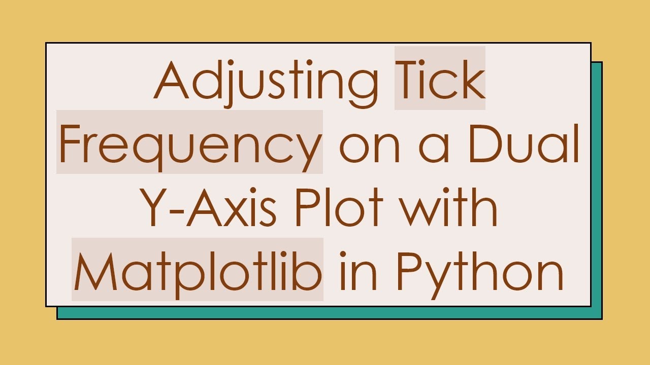 Adjusting Tick Frequency on a Dual Y-Axis Plot with Matplotlib in Python