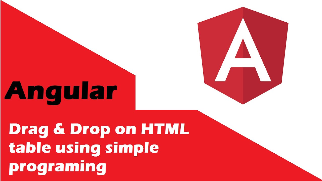 #Angular Drag and Drop on Table | 2021 | #DragAndDropOnTable