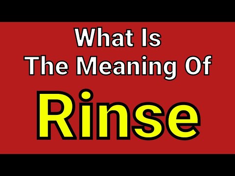 Meaning Of Rinse | Rinse | English Vocabulary | Most Common Words in English