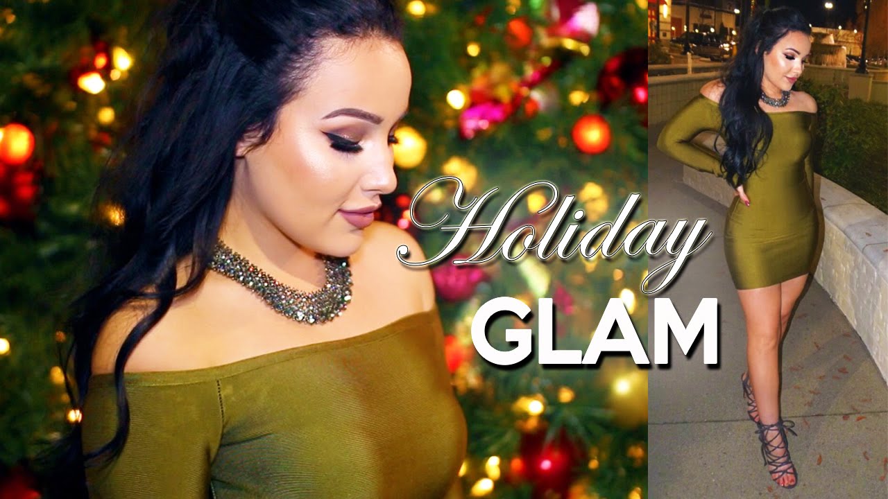 Holiday Glam Makeup Tutorial + Outfit 2015