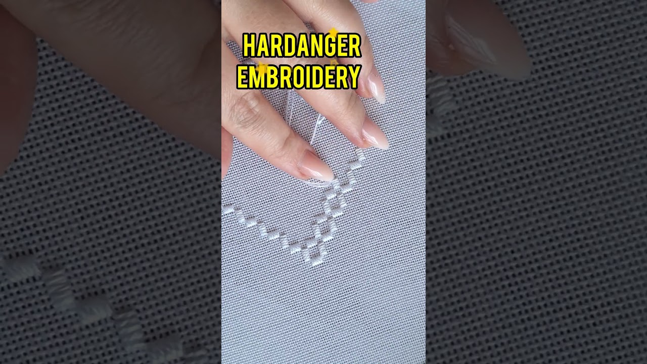 Hardanger embroidery techniques tutorial #handembroidery #hardanger