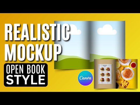 How to Make a Realistic Open Book Mockup in Canva | Fast & Easy Tutorial