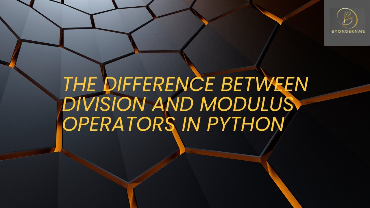 The Difference Between Division and Modulus Operators in Python