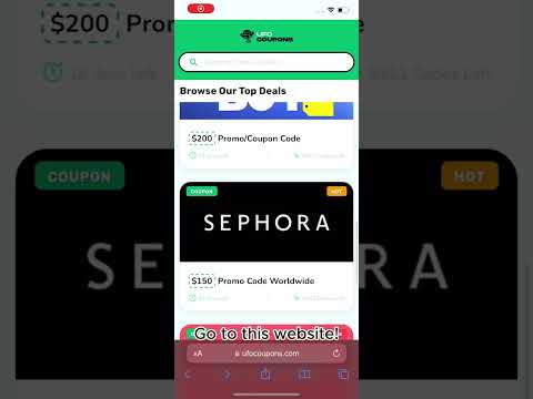 Sephora HOW TO GET 70% OFF Discount