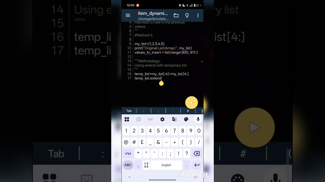 How to Modify Lists Using Temporary Arrays (Python Method 4) @dc_1136 #coding #python
