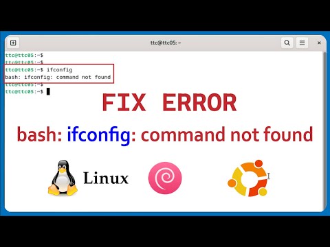 How to FIX ERROR: "bash ifconfig command not found" on Linux