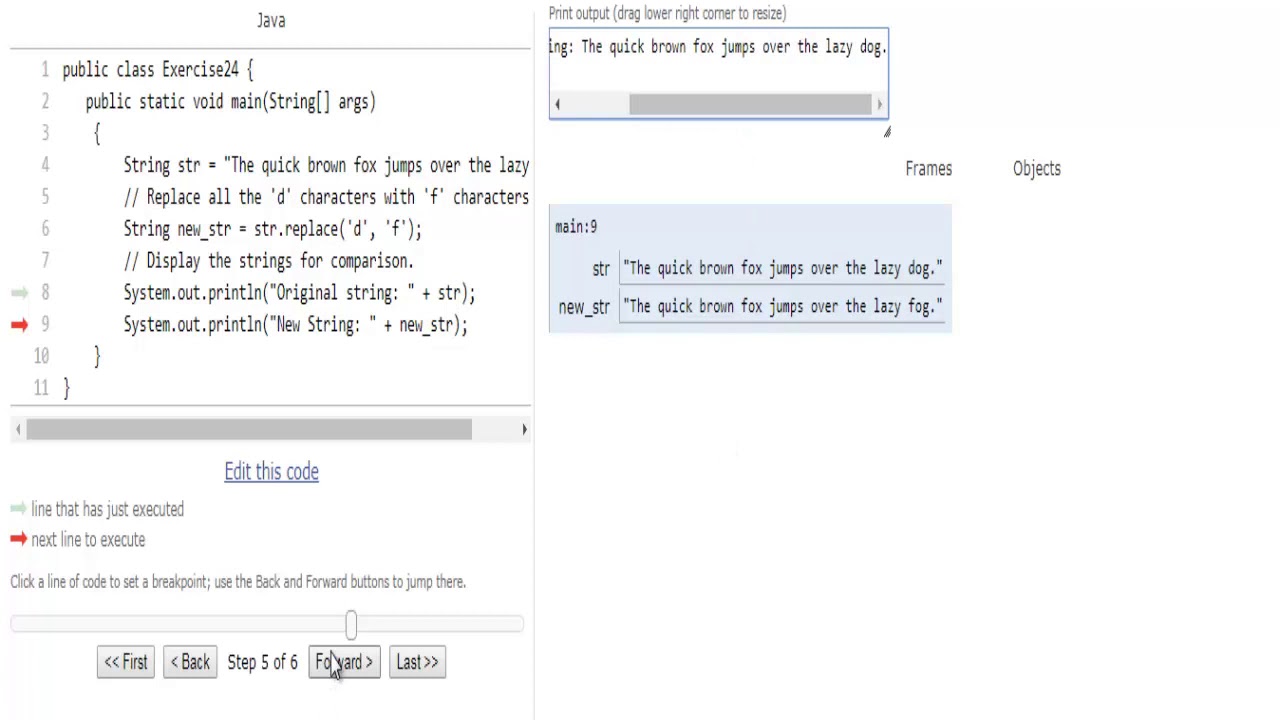 w3resource.com: Java String Exercise-24