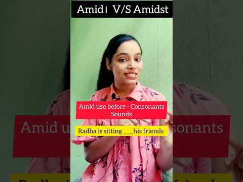 #Amid Vs Amidst ✍️🤔 Confusing preposition Amid and Amidst ||Best explanation in one min. | by Neha