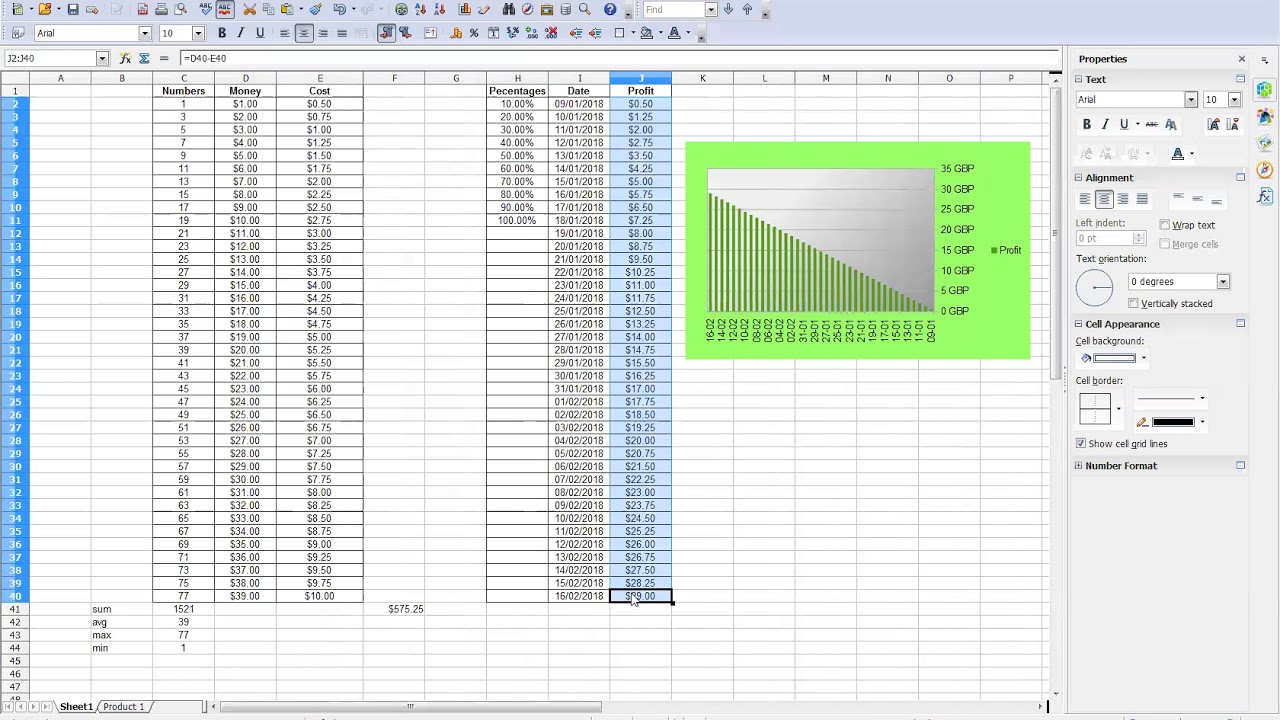 Basic OpenOffice Calc Tutorial - 9 - Sheets