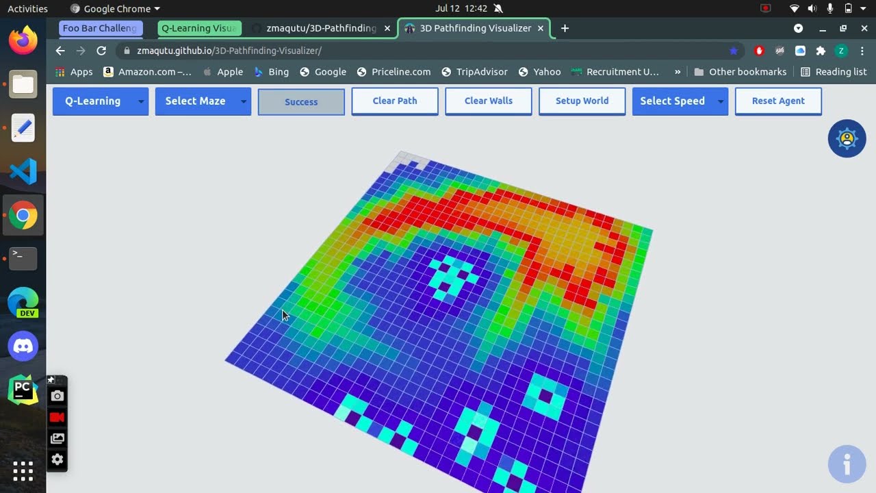 3D Pathfinding Algorithm Visualizer