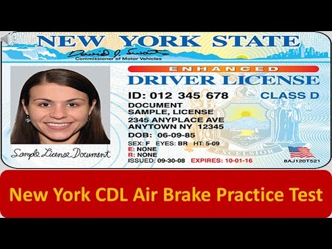 New York CDL Air Brake Practice Test