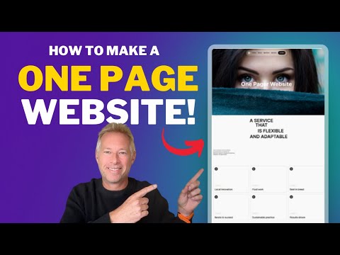 Create a One Page Website on WordPress (2025)