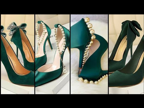 2021 New Design Green colour high heel Shoes|Bridal sandal|Trending Shoes|शूज फॉर गर्ल्स #Shorts