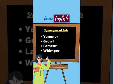 What is the synonyms of sob? | Sob के synonyms? #shorts #learnenglish #synonyms #youtube