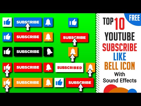 Top 10 Green Screen Subscribe Button With Sound Effects || 4K