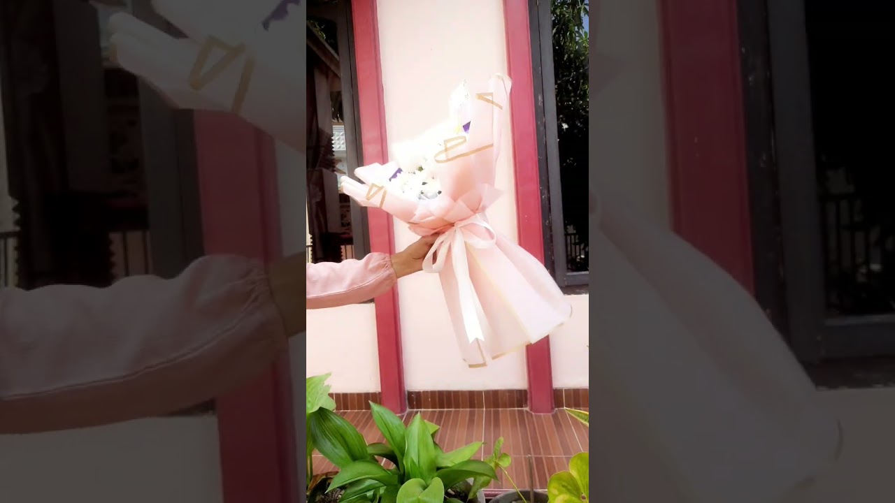 buket fresh flower atau buket bunga asli mix coklat