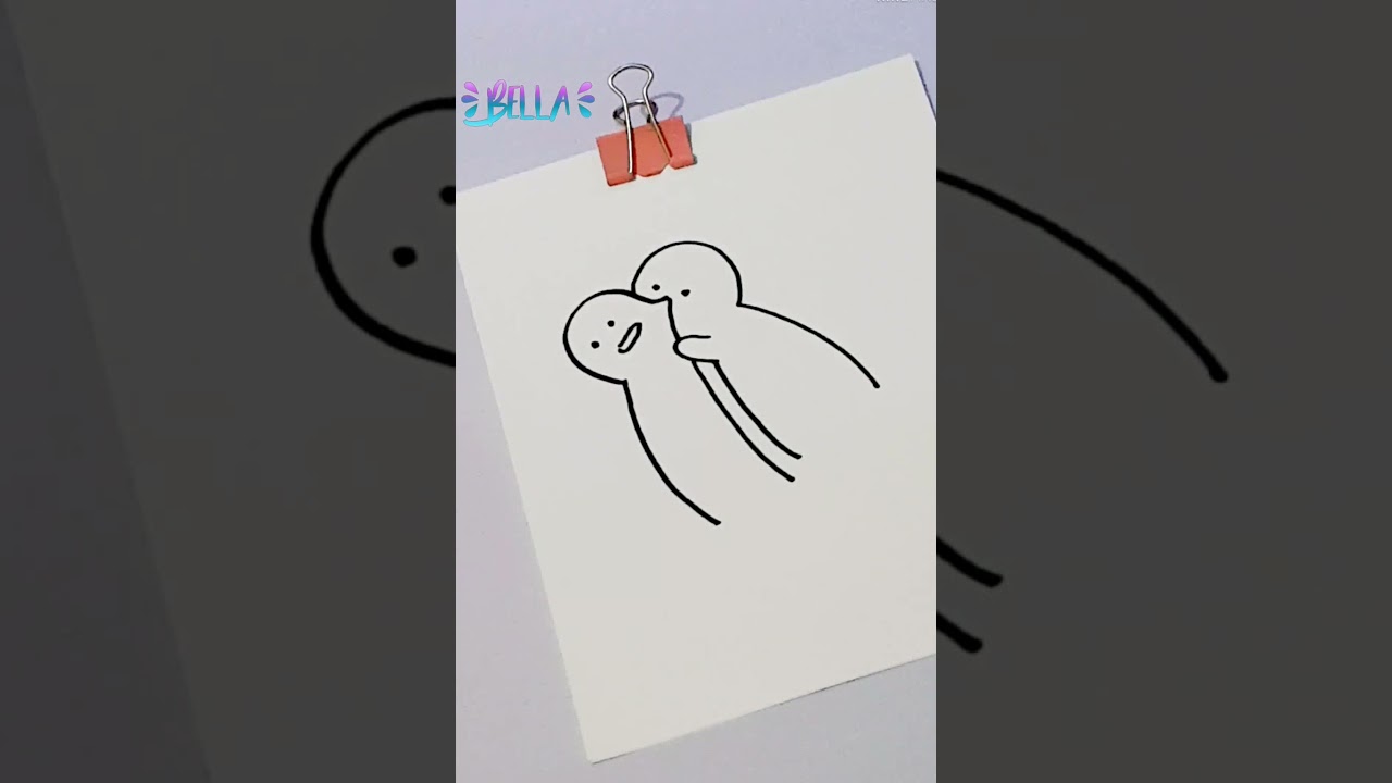 DRAWING CUTE BITE CHEEKS/BITE CUTE CHEEKS/CARTOON BITE CHEEKS/SHORTS/KAWAII BITE CHEEKS STICKERS