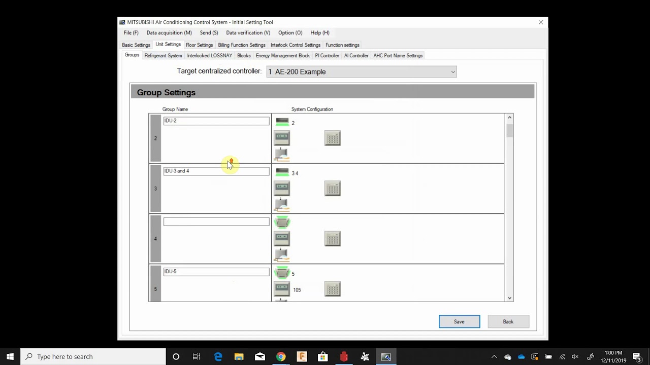 AE-200A/TE-200A Initial Settings Tool