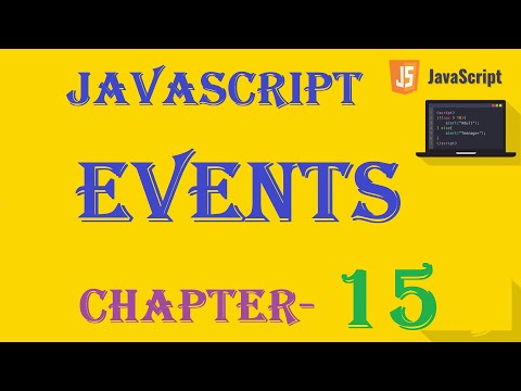Events - JavaScript Tutorial - w3Schools - Chapter-15 English