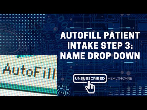 Using Google Workspace as an EMR AUTOFILL Patient Intake information STEP 3 Patient Name Drop Down