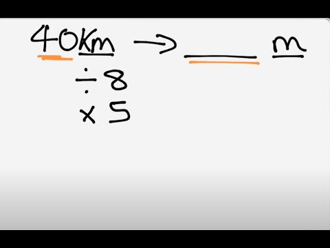 Converting kilometers to miles and miles to kilometers. Two different mental strategies.