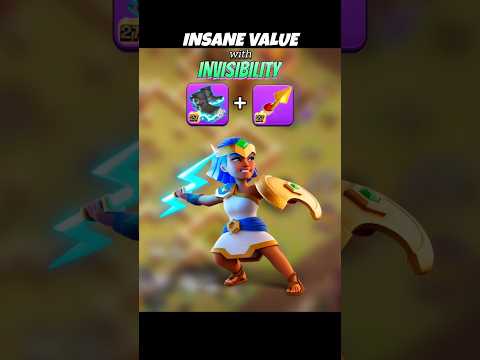 Insane way to use Royal Champion with Electro Boots + Invisibility Spell x14 | r great #coc #th17