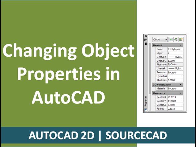 Mastering AutoCAD: Modifying Object Properties Using the Properties Palette | Galaxy.ai | Galaxy.ai