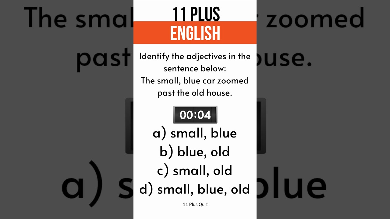 11 Plus Exam Paper | English Preparation [Question #107]