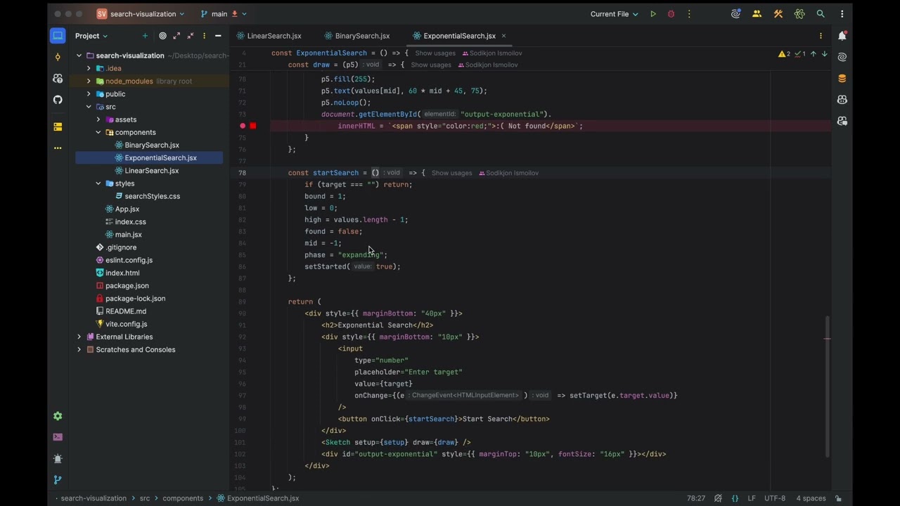 Search Algorithms Visualization