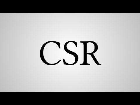 What Does "CSR" Stand For?