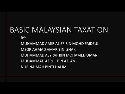 BASIC MALAYSIA TAXATION