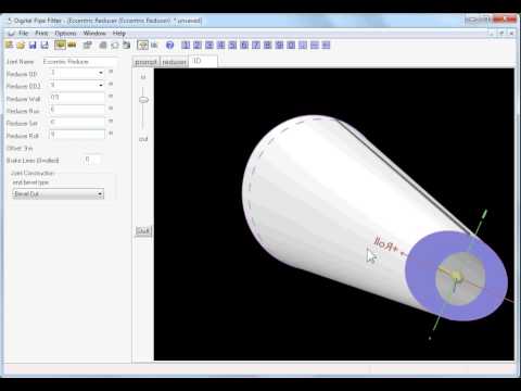 Digital Pipe Fitter: Eccentric Reducer
