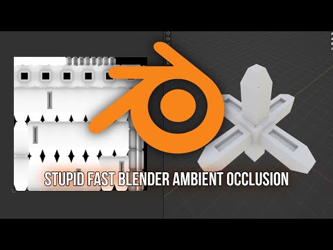 Fast, Simple Ambient Occlusion Texture from Blender 3.2.1