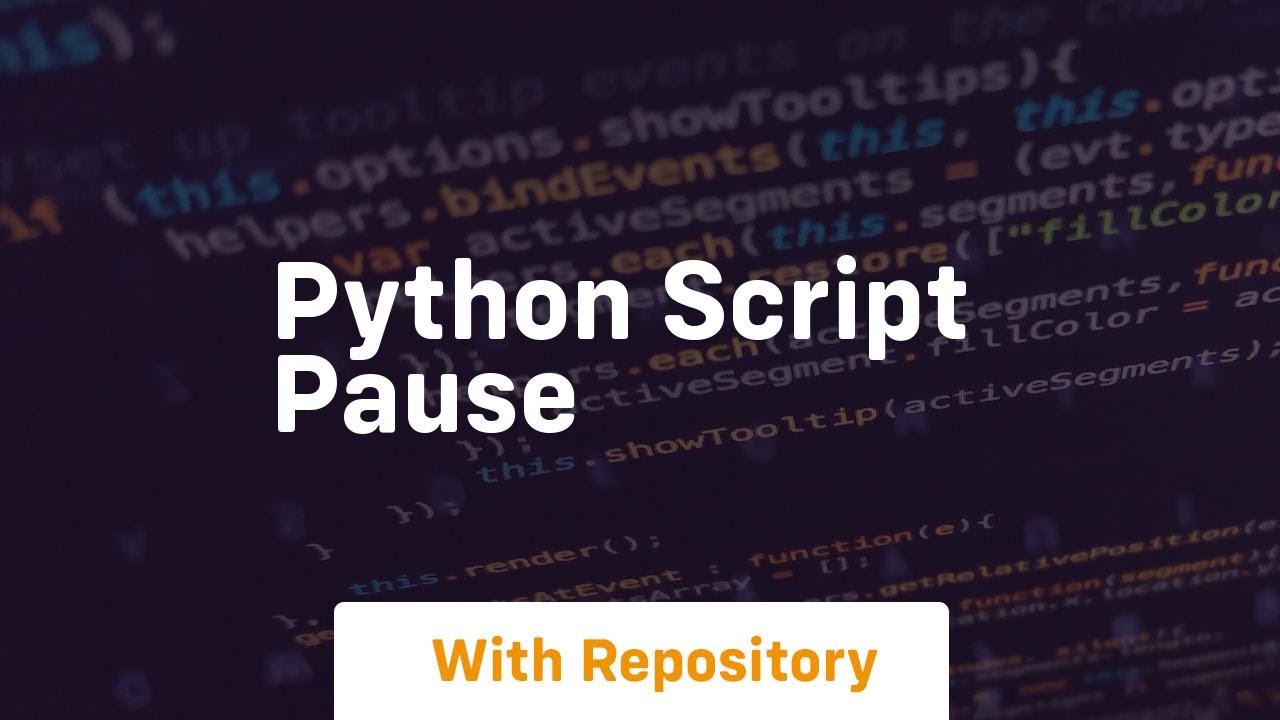 python script pause