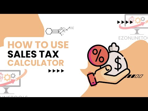 How to Use Sales Tax Calculator Tool Online By Ezonlinetools.com