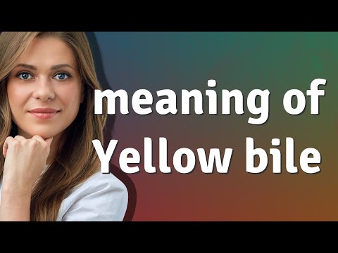 Yellow bile | meaning of Yellow bile