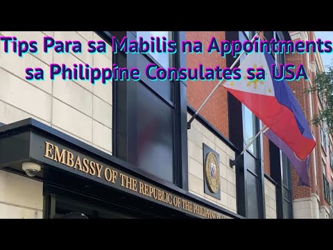 How To Easily Get an Appointment at Philippine Consulates in USA.