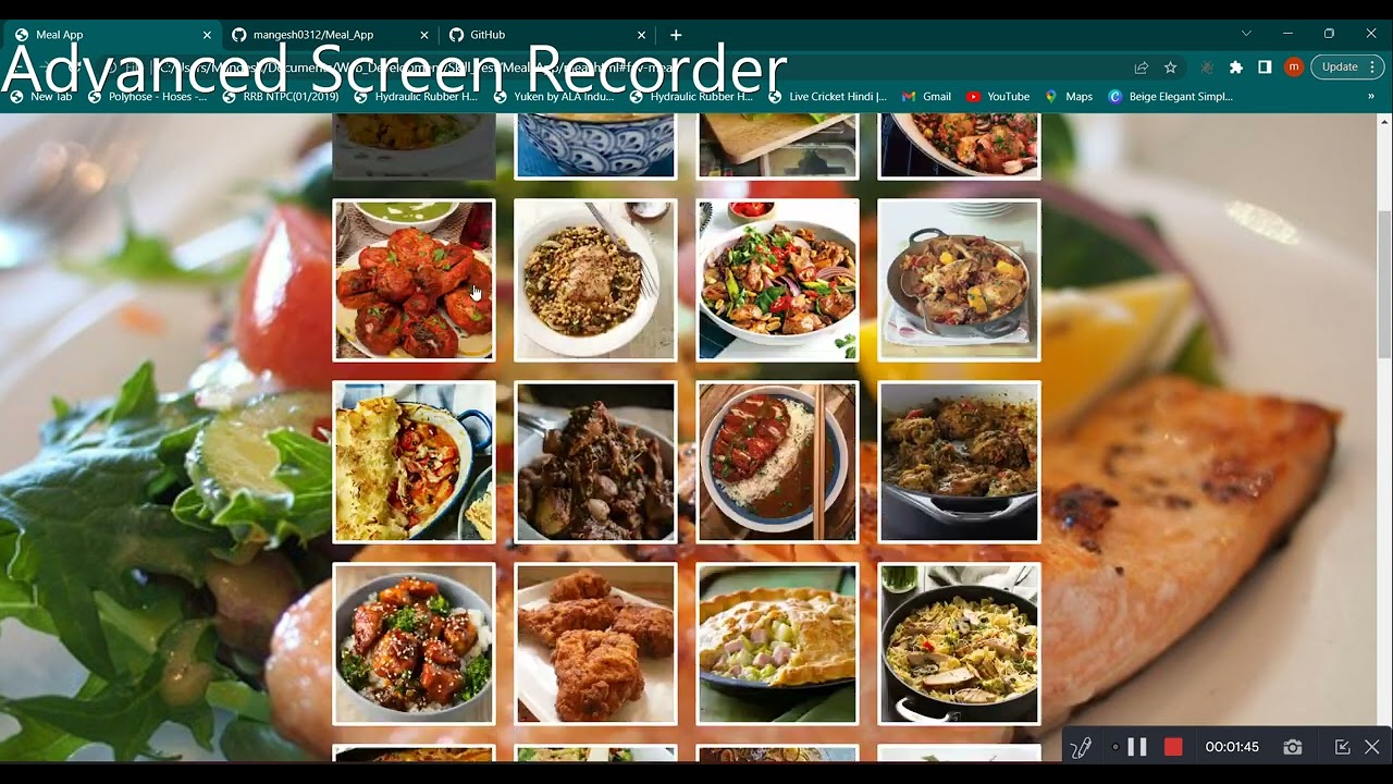 Meal Finder App using Vanilla Javascript