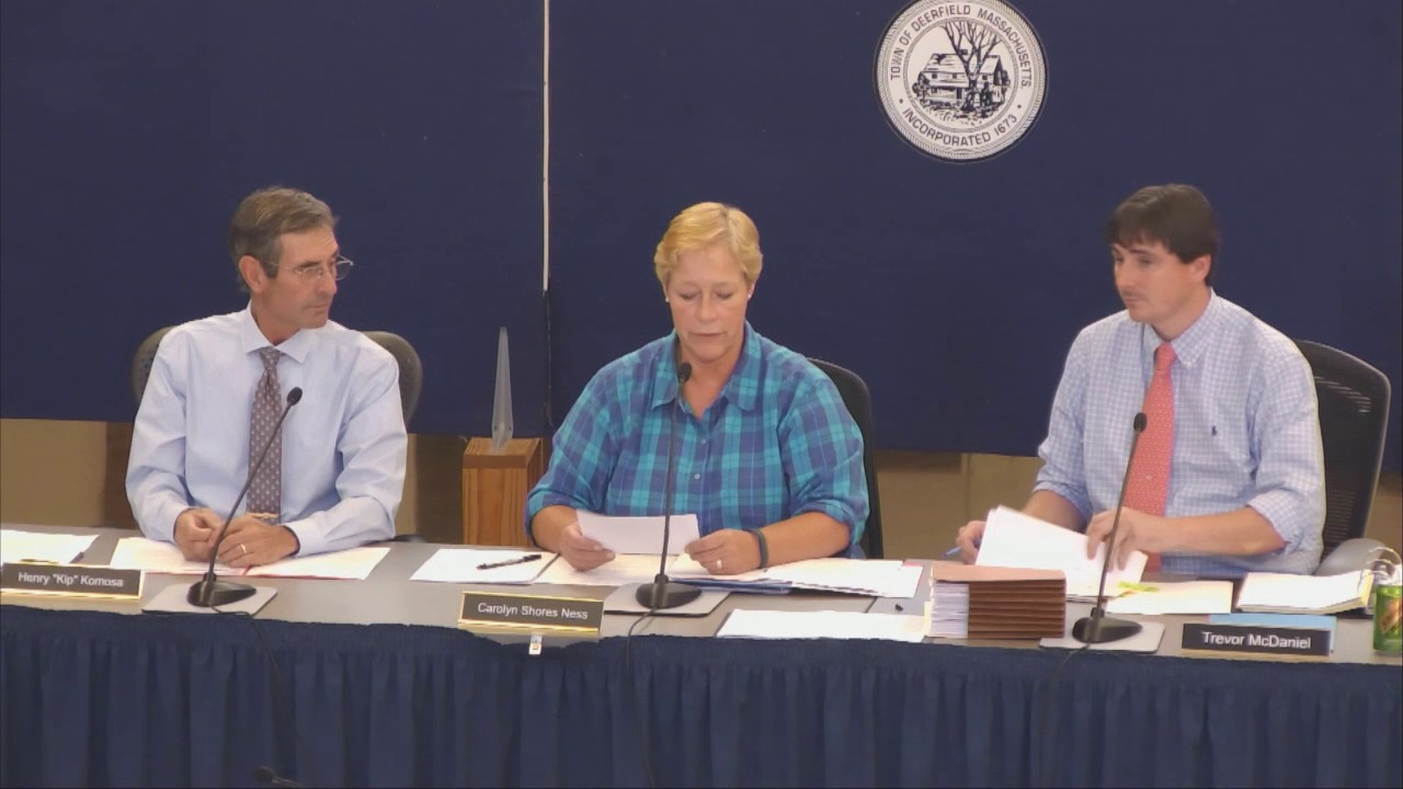 Deerfield Selectboard - June 26, 2017