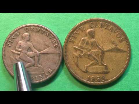 Philippines 1938 1958 5 Centavos