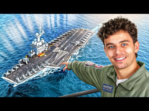 IN THE OPEN SEA ON THE CHARLES DE GAULLE AIRCRAFT CARRIER!