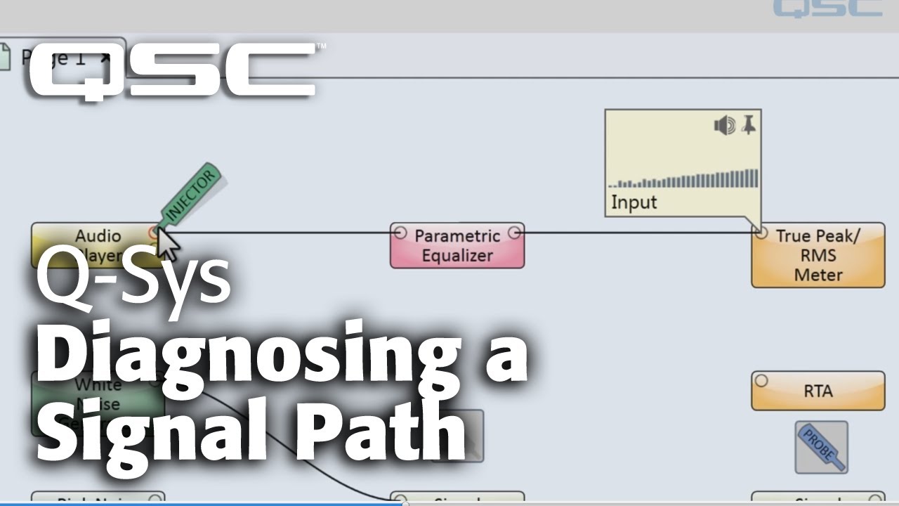 Q-SYS: Basic Test and Measurements - Part B (Diagnosing a Signal Path)